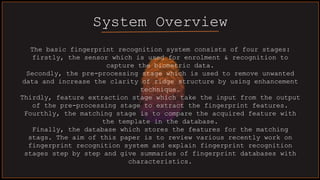 Fingerprint Authentication Using Biometric And Aadhar Card Fingerprint ...