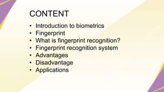 Fingerprint Authentication Seminar.pptx
