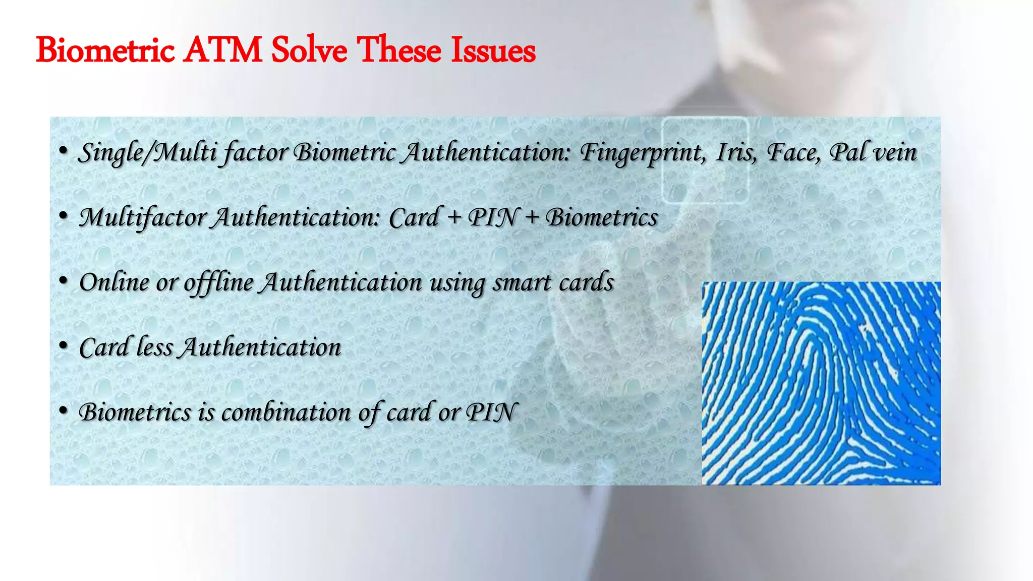 Finger print ATM | PPTX