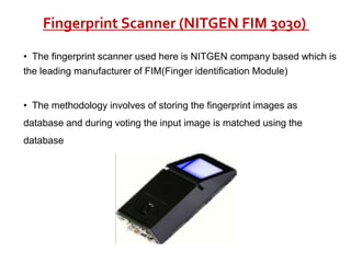 Finger print based EVM by saurabh | PPTX