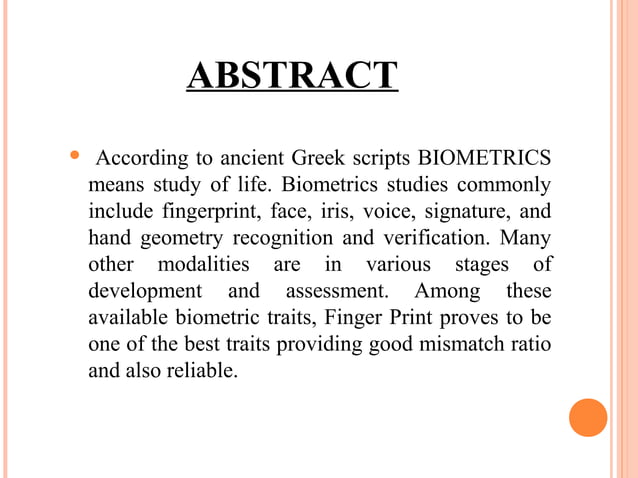 Finger print based door access system | PPT | Operating Systems | Computer Software and Applications