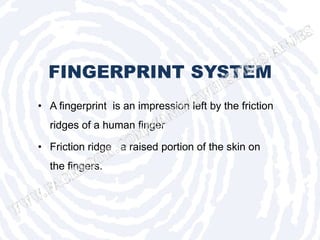 FINGERPRINT BASED LICENSING SYSTEM FOR DRIVING | PDF