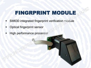 FINGERPRINT BASED LICENSING SYSTEM FOR DRIVING | PDF