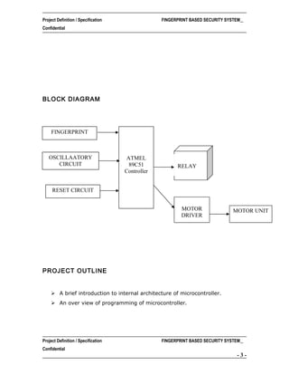 Fingerprint based security system | PDF