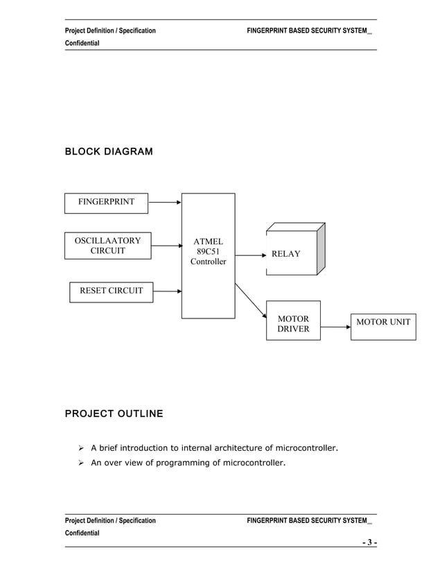 Fingerprint based security system | PDF