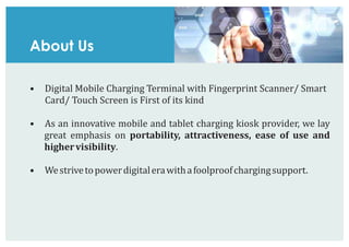 Finger print base quick mobile charging locker system - chargeIn | PPT