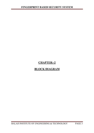 Fingerprint base security system | PDF