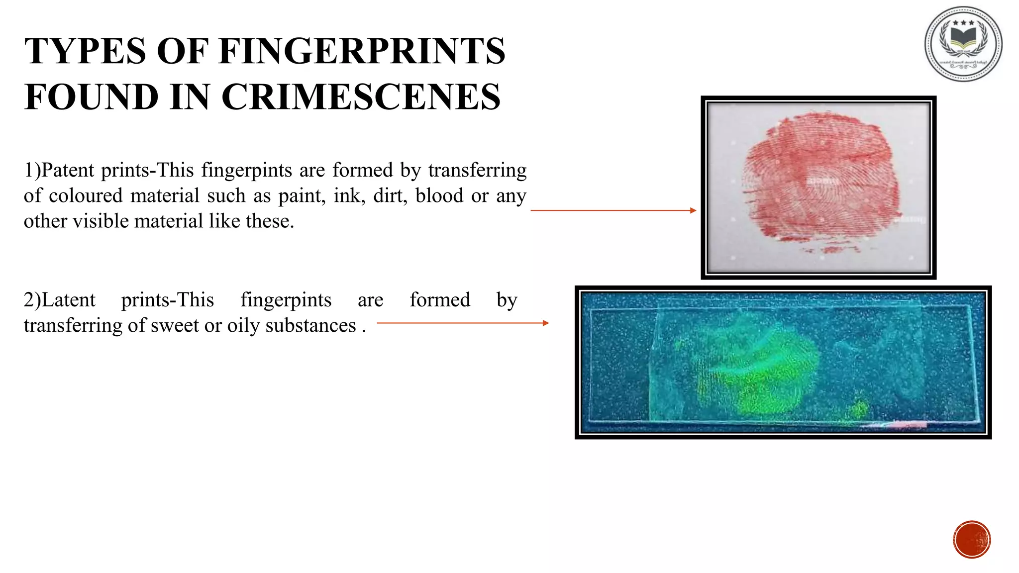 fingerprint characteristics | PPTX