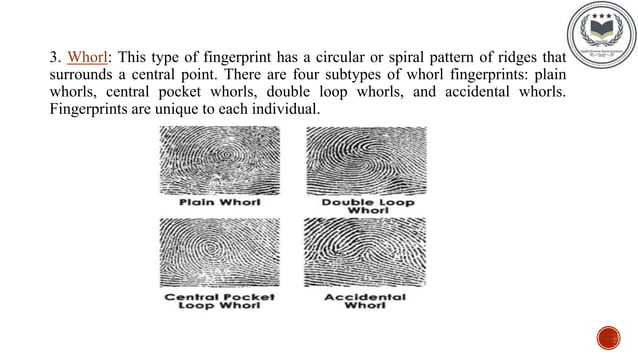 fingerprint characteristics | PPTX