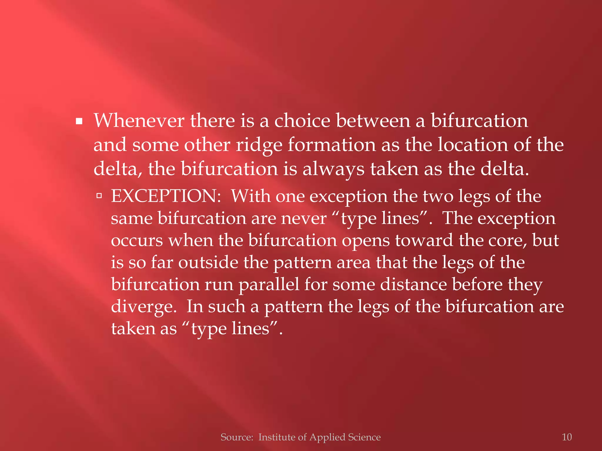 Fingerprint classification rules | PPTX | Geography | Science