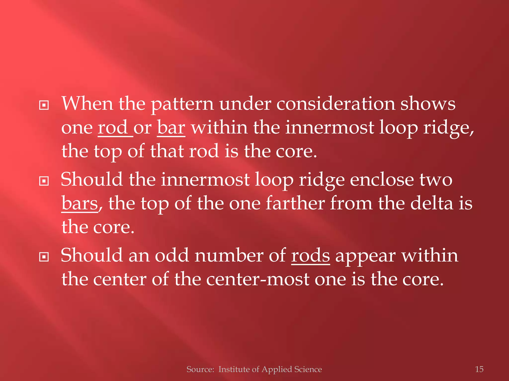 Fingerprint classification rules | PPTX
