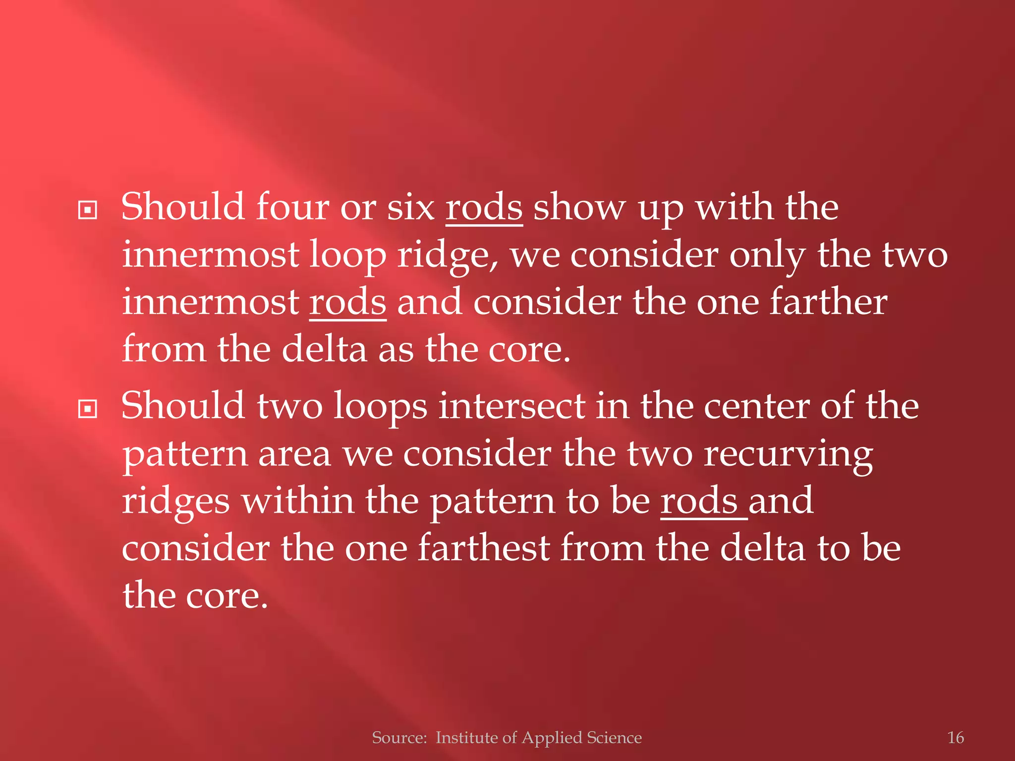 Fingerprint classification rules | PPTX