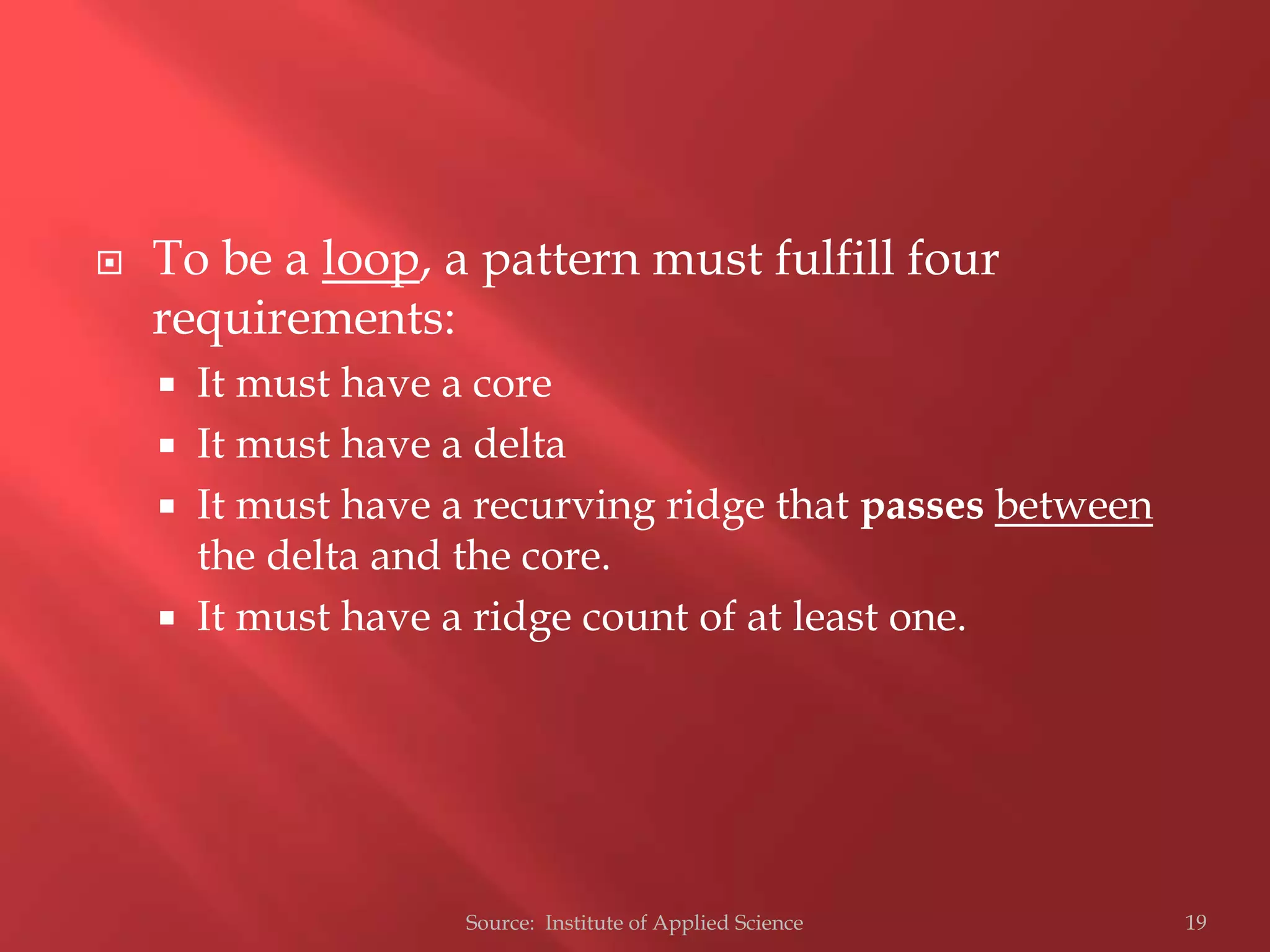 Fingerprint classification rules | PPTX