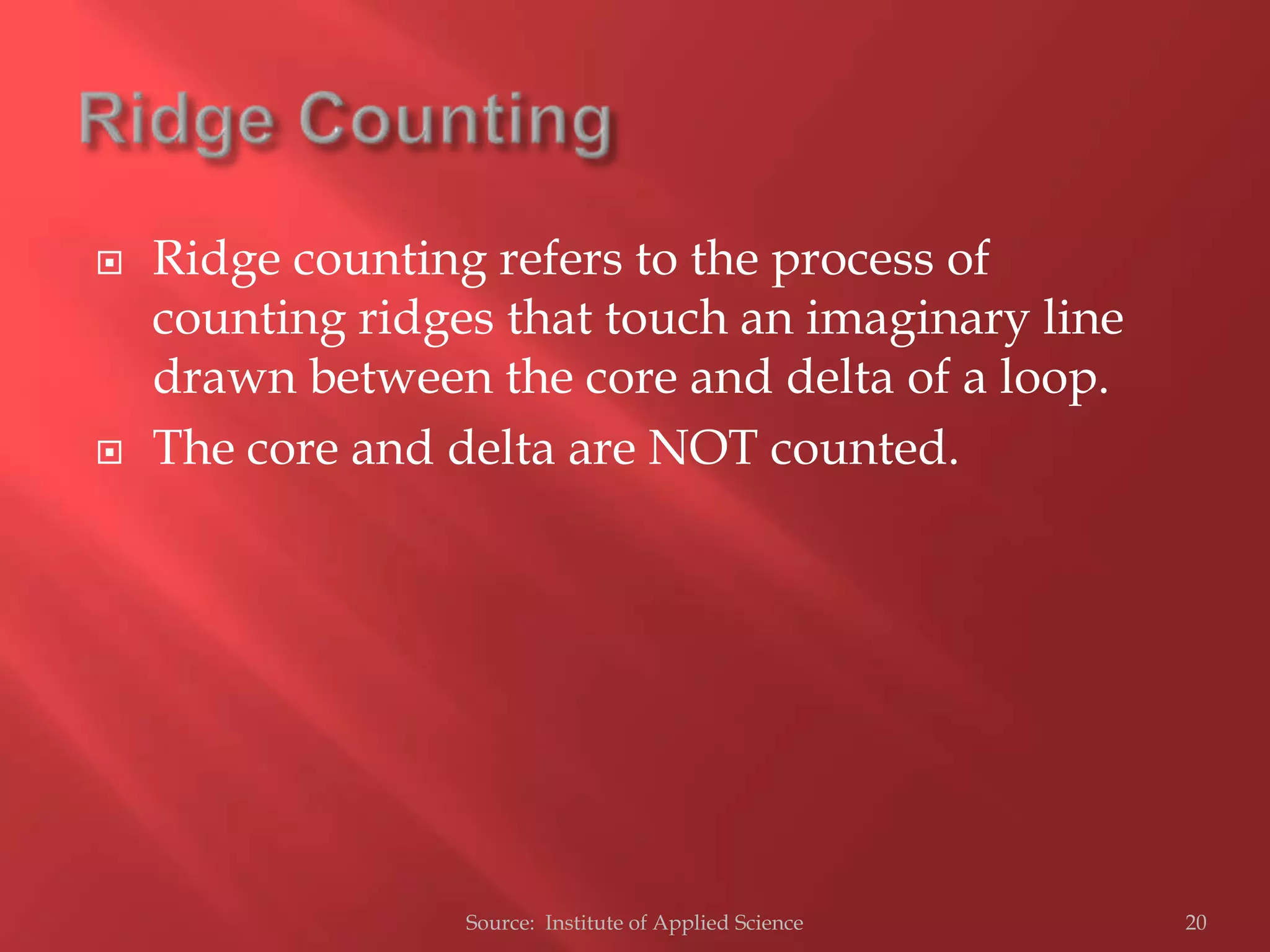 Fingerprint classification rules | PPTX