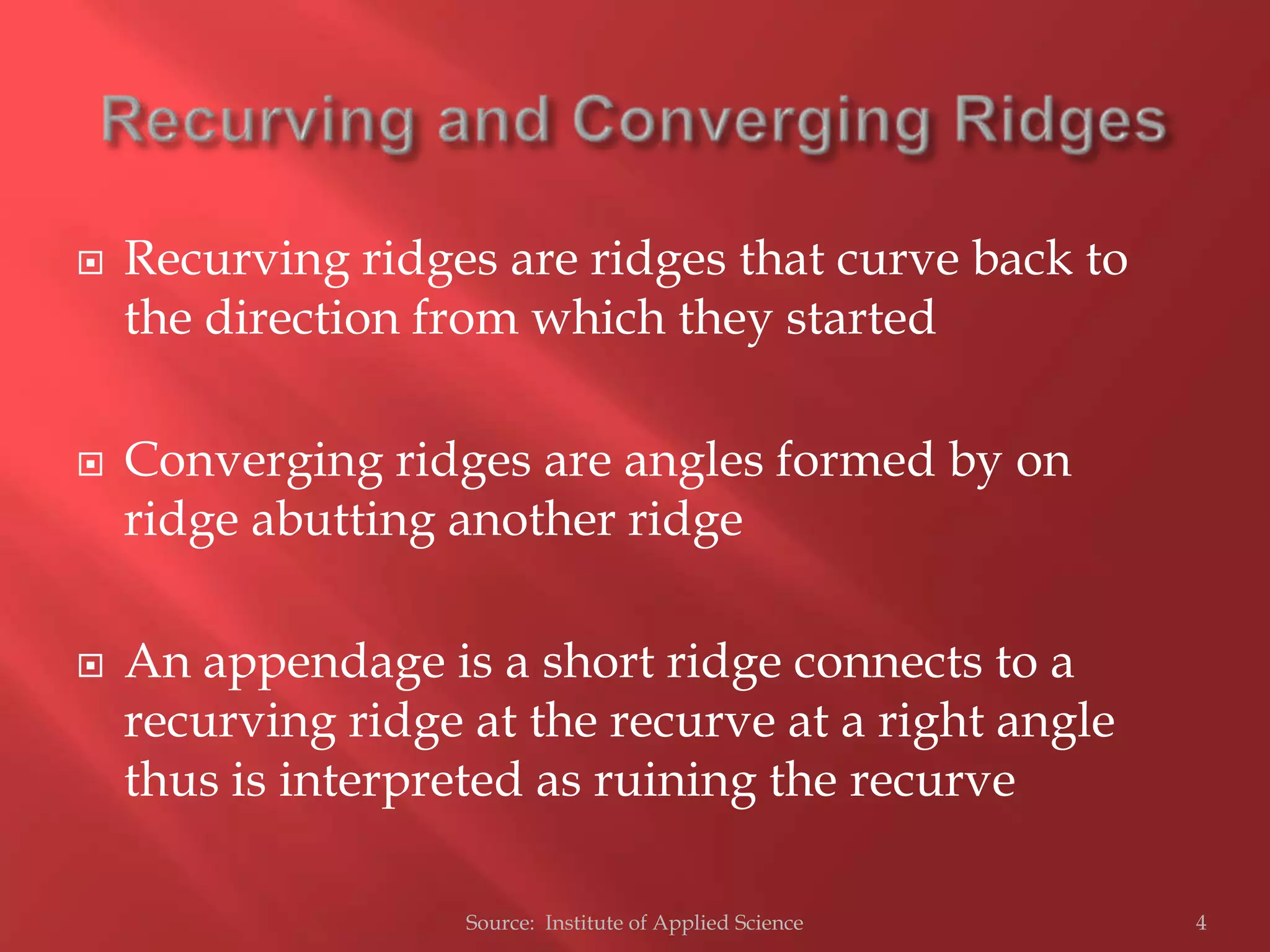 Fingerprint classification rules | PPTX