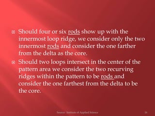 Fingerprint classification rules | PPTX