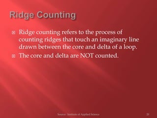 Fingerprint classification rules | PPTX