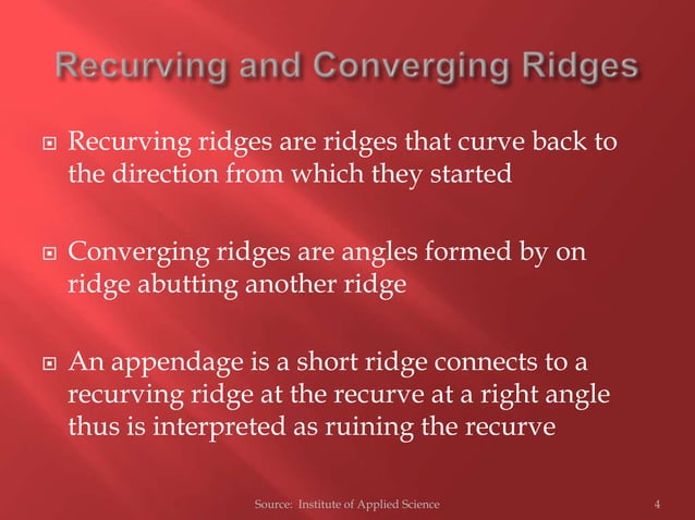 Fingerprint classification rules | PPTX | Geography | Science