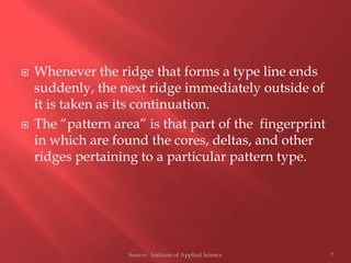 Fingerprint classification rules | PPTX