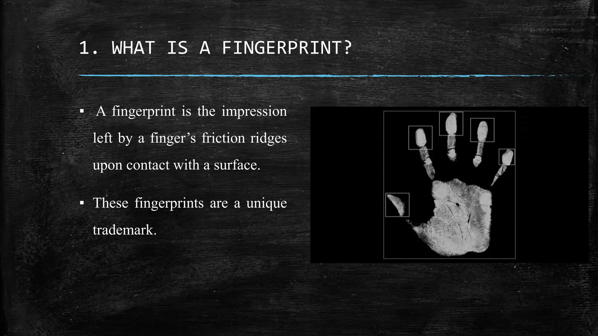 fingerprint detection method ( forensic science) | PPTX