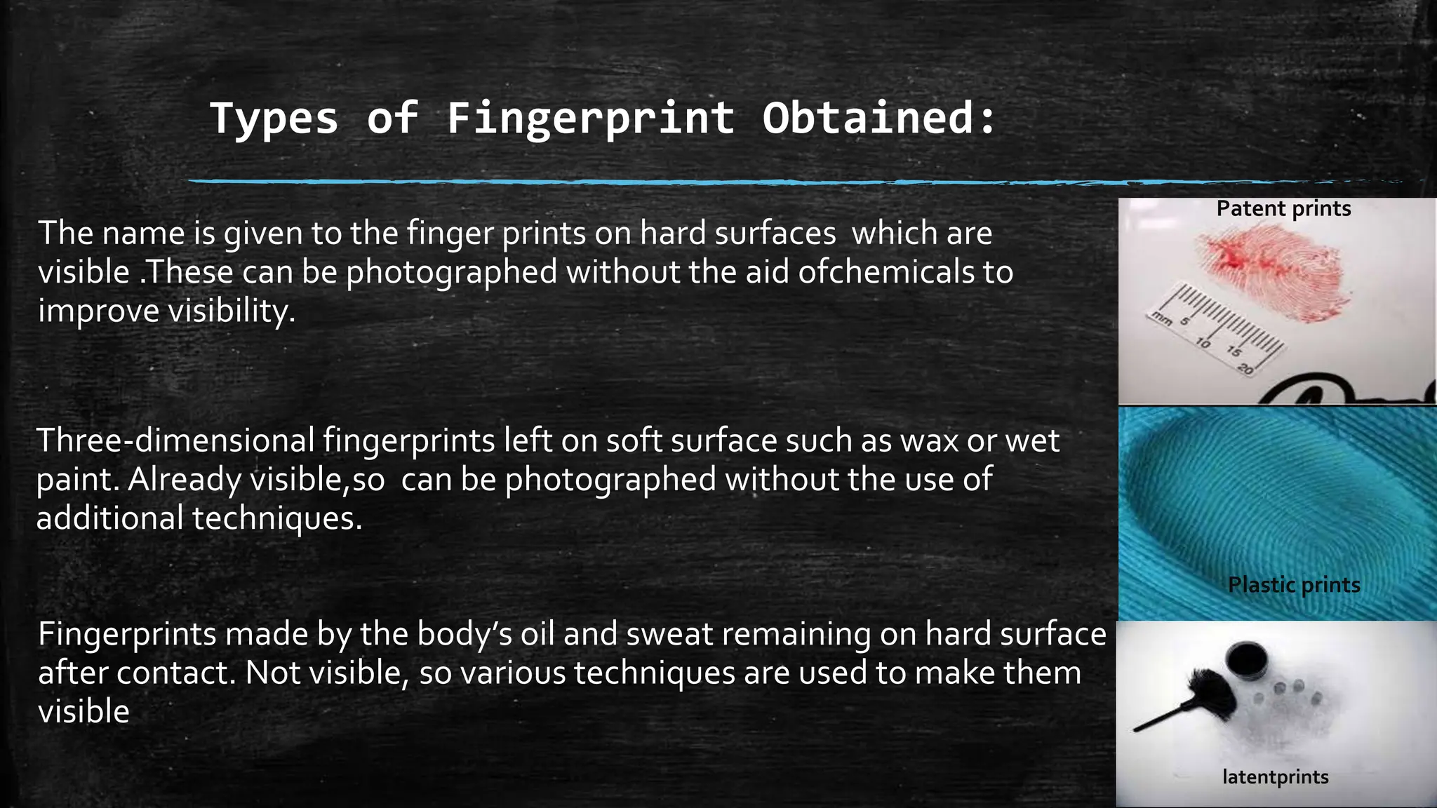 fingerprint detection method ( forensic science) | PPT