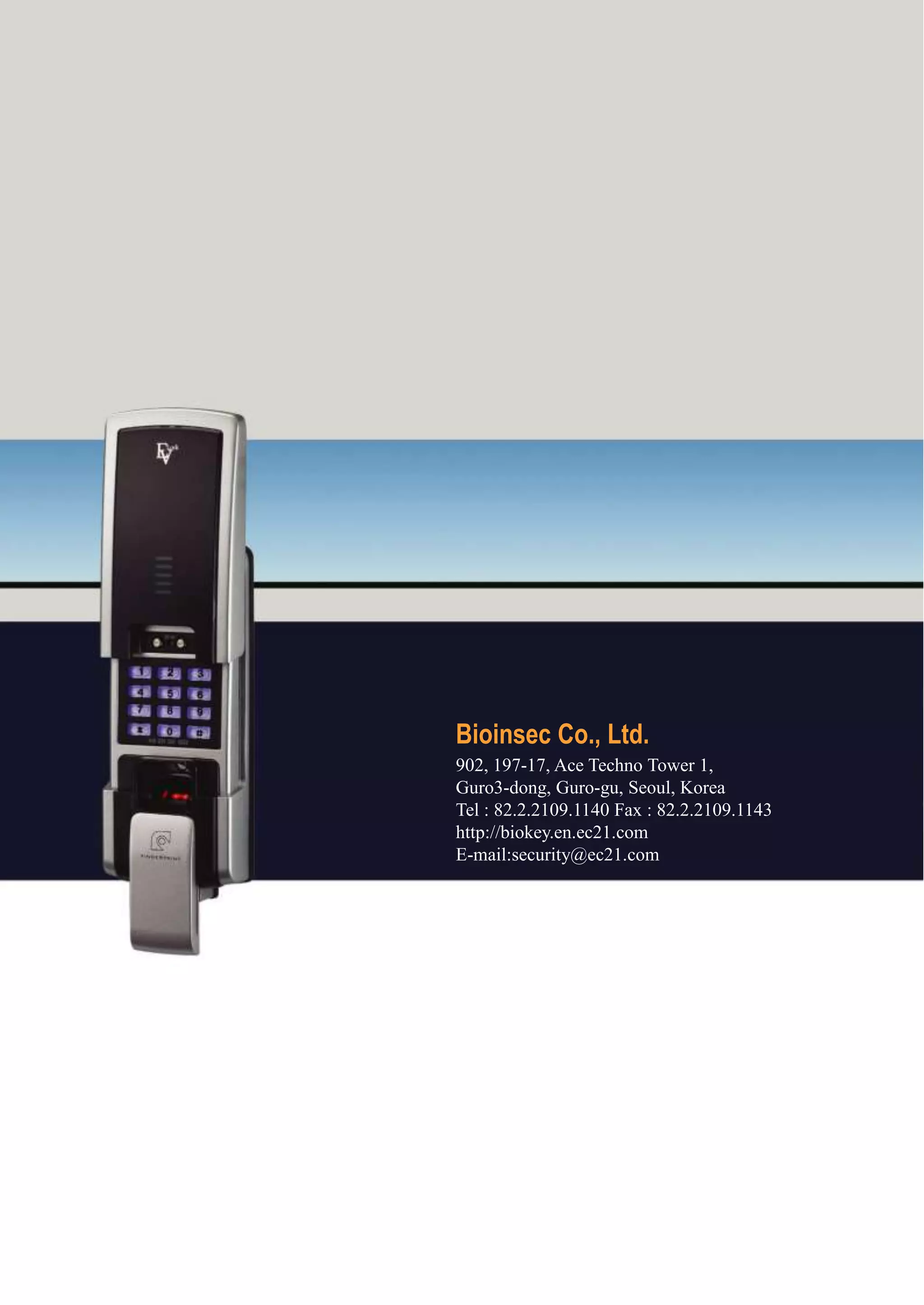 Fingerprint door lock | PPTX | Home Security | Home & Garden