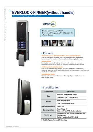 Fingerprint door lock | PPTX | Home Security | Home & Garden