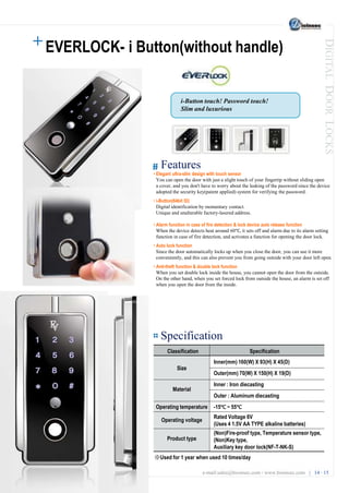 Fingerprint door lock | PPTX | Home Security | Home & Garden