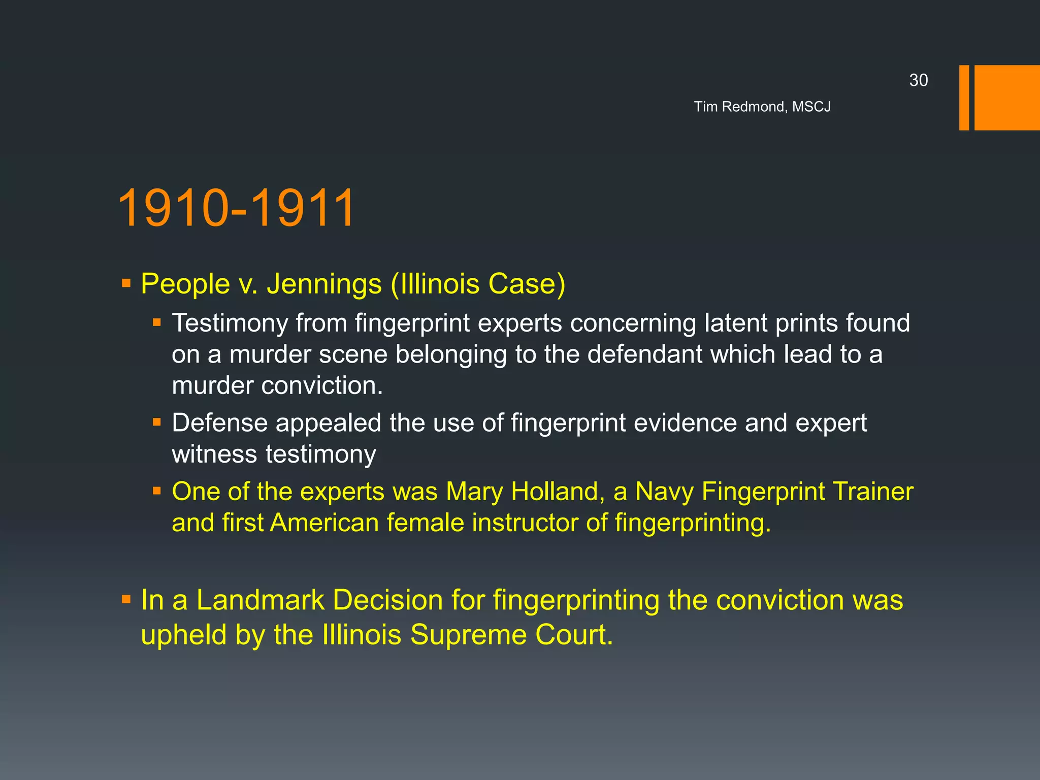 Fingerprint history0911 | PPTX