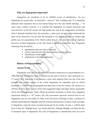 Fingerprinting in India | PDF