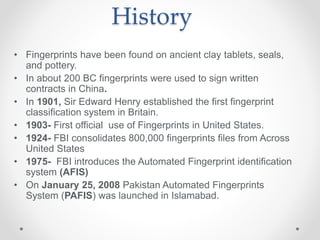 Fingerprinting technology | PPTX