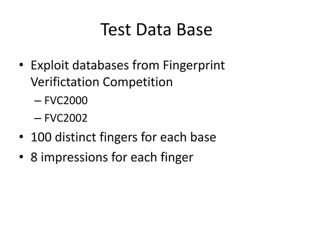 Fingerprint matching from minutiae texture maps -com | PPT
