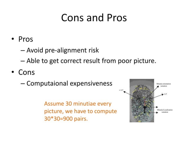 Fingerprint matching from minutiae texture maps -com | PPT