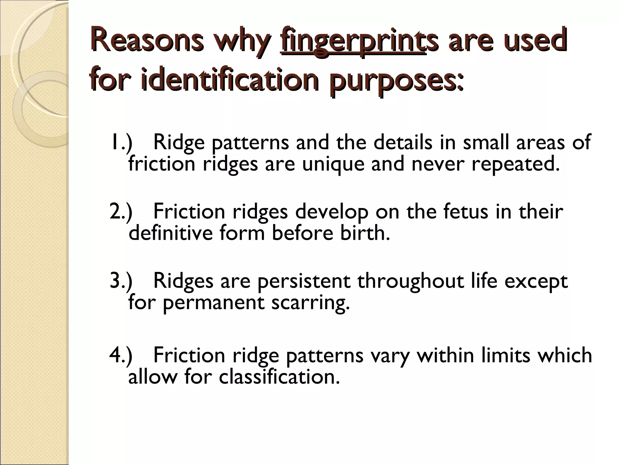 Fingerprint Pattern | PPT