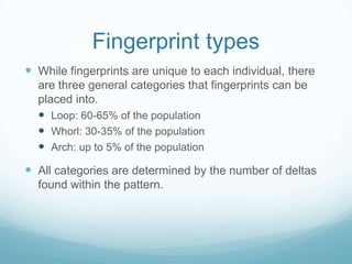 Fingerprint patterns | PPT