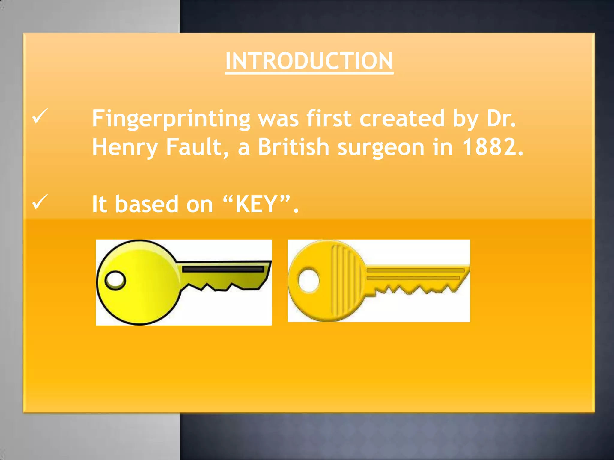 Fingerprint presentation | PPTX