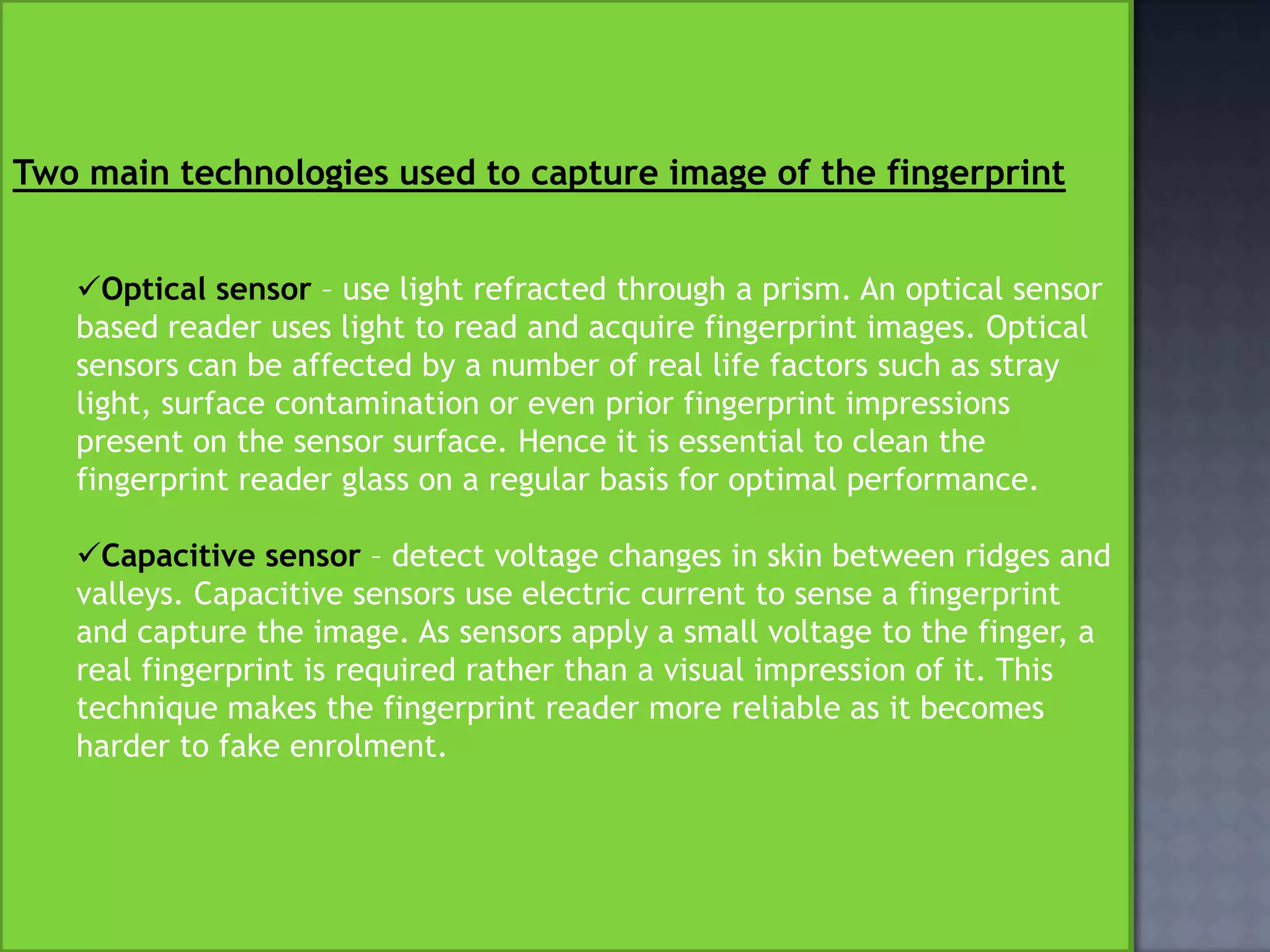 Fingerprint presentation | PPTX