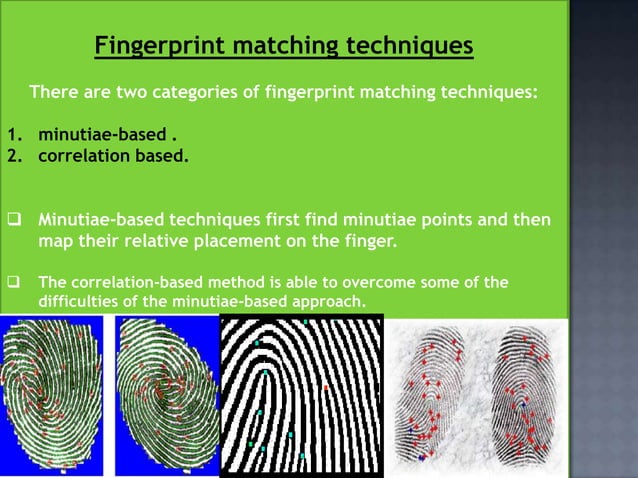 Fingerprint presentation | PPTX