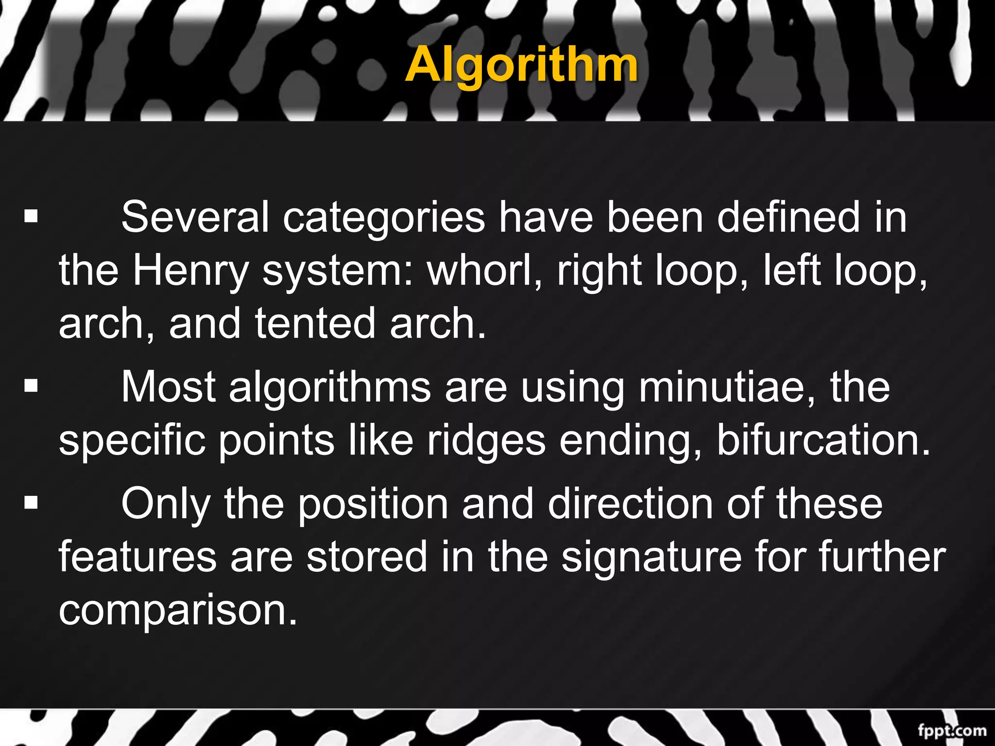 Finger print presentation by R Rajkumar | PPT