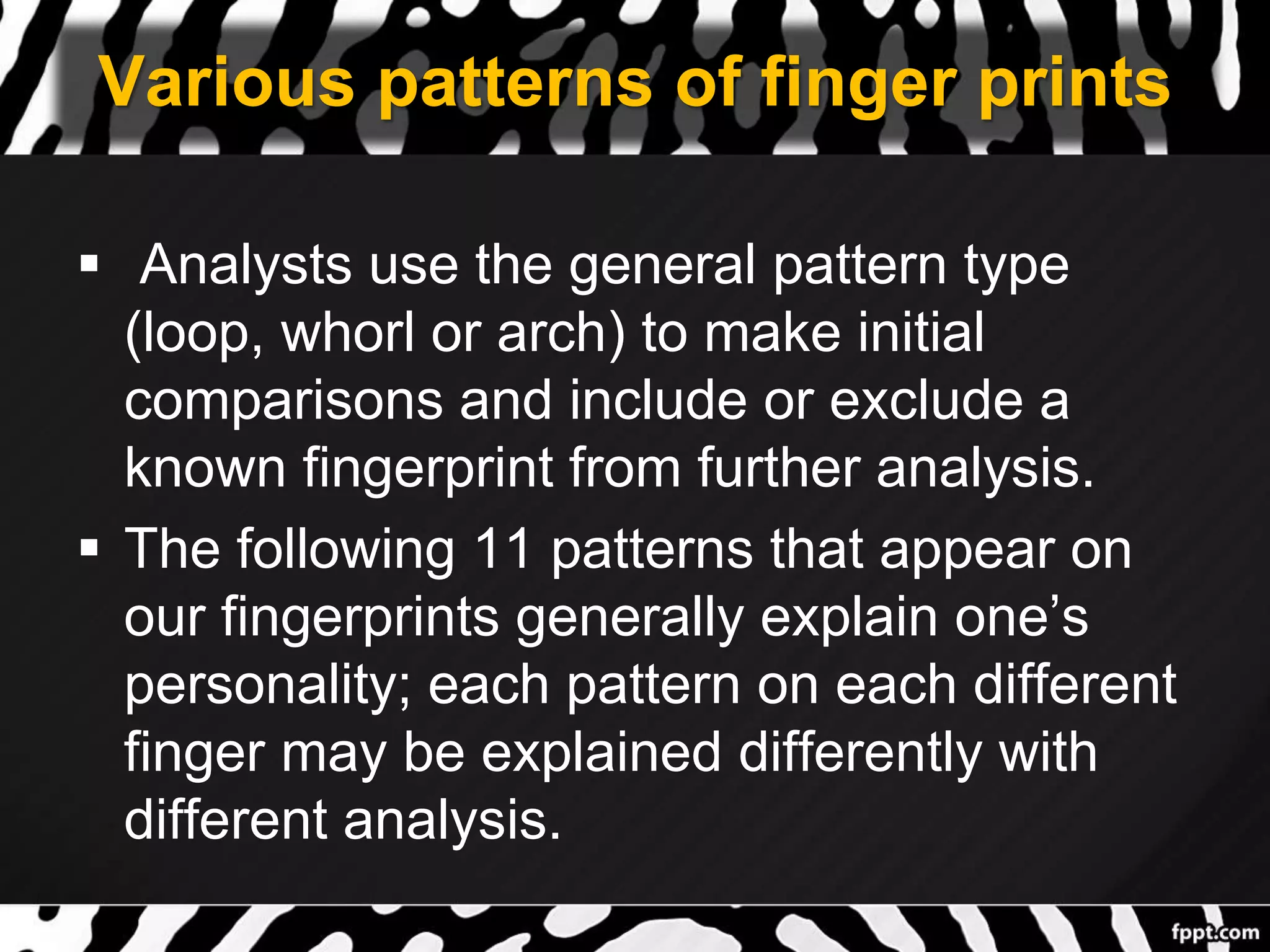 Finger print presentation by R Rajkumar | PPT