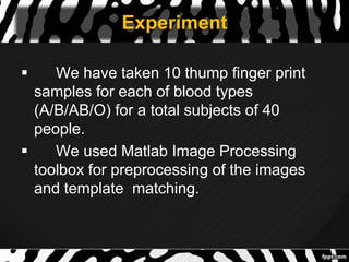 Finger print presentation by R Rajkumar | PPT