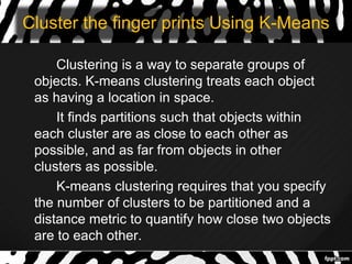 Finger print presentation by R Rajkumar | PPT