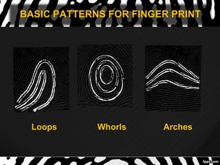 Finger print presentation by R Rajkumar | PPT