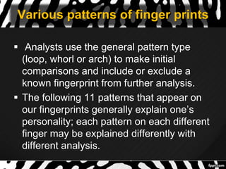 Finger print presentation by R Rajkumar | PPT