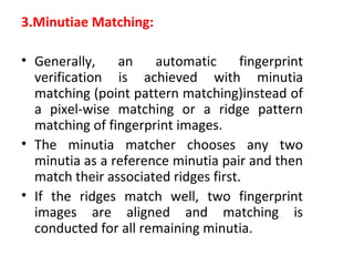 Fingerprint recognition | PPT