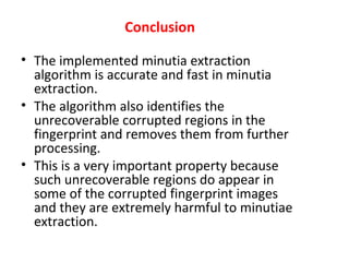 Fingerprint recognition | PPT