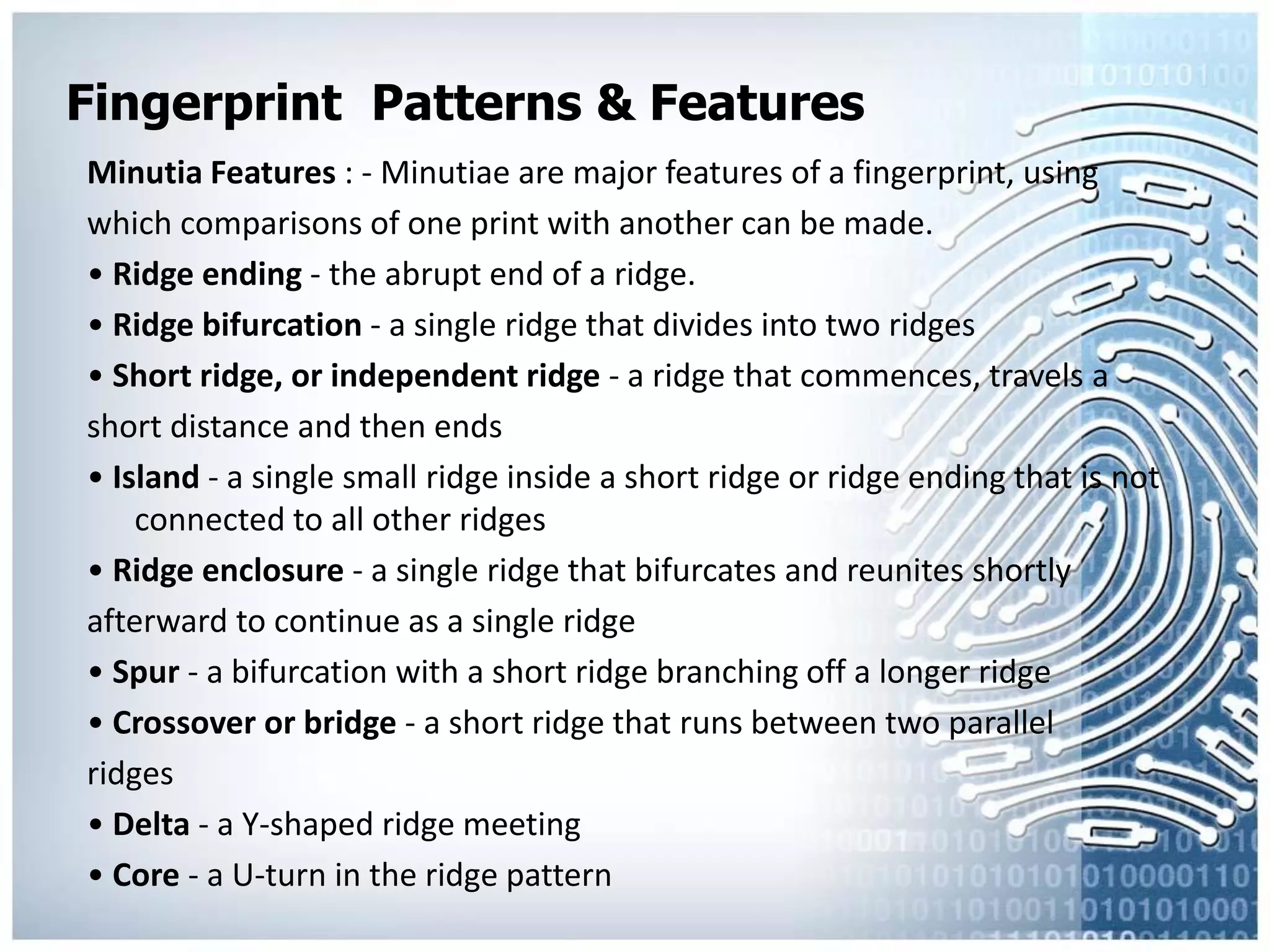 Fingerprint recognition | PDF