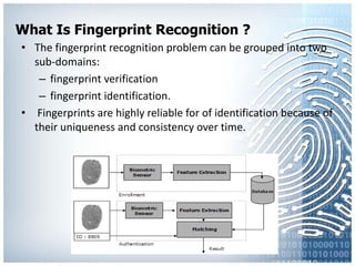 Fingerprint recognition | PPT