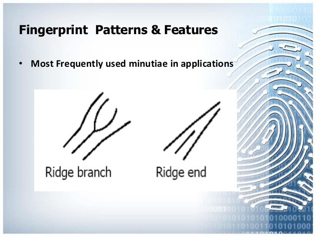 Fingerprint recognition