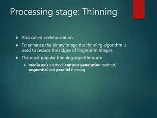 Fingerprint recognition | PPT